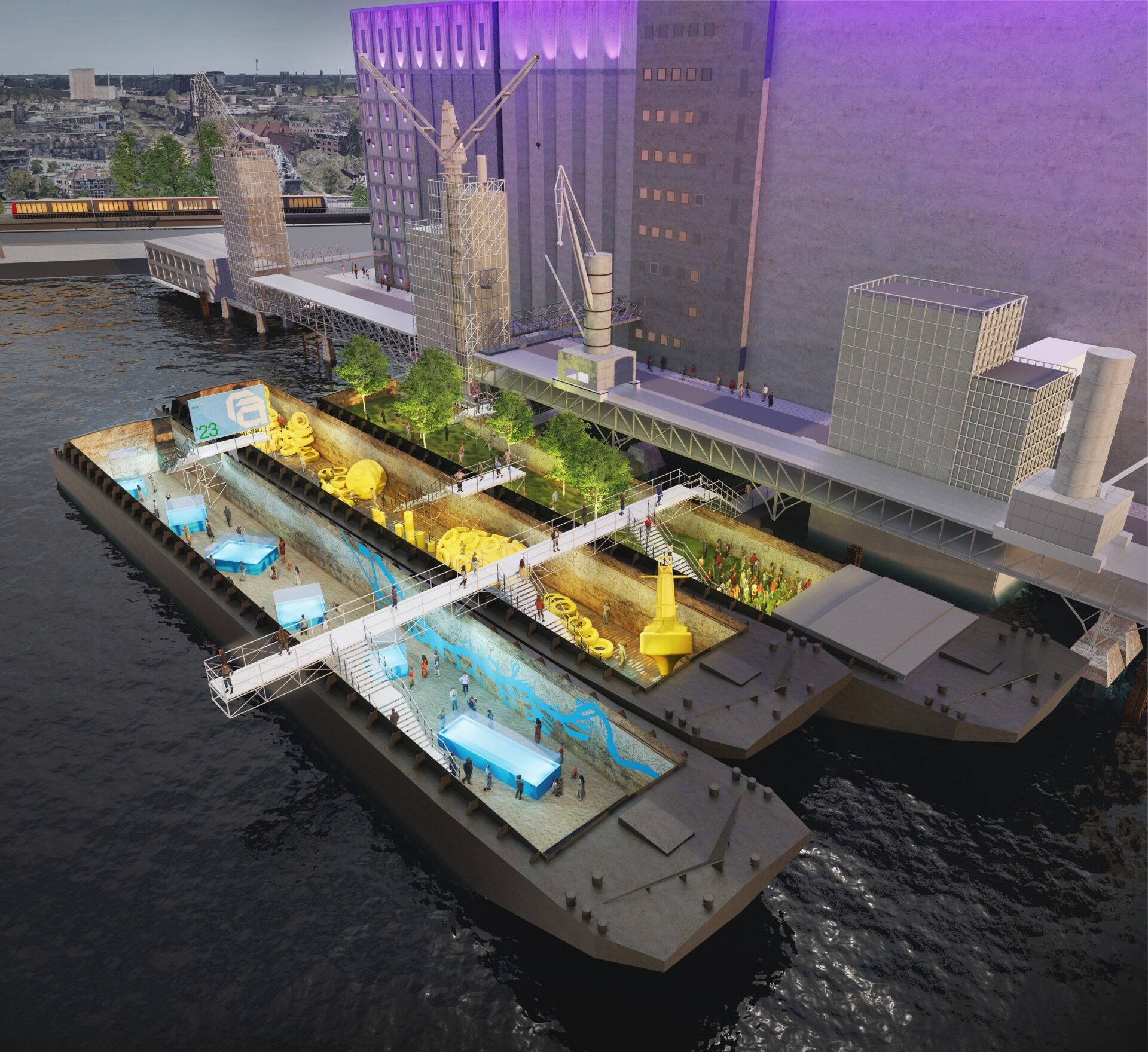 Say what!? Rotterdam is hosting a FLOATING festival in the Maashaven ...