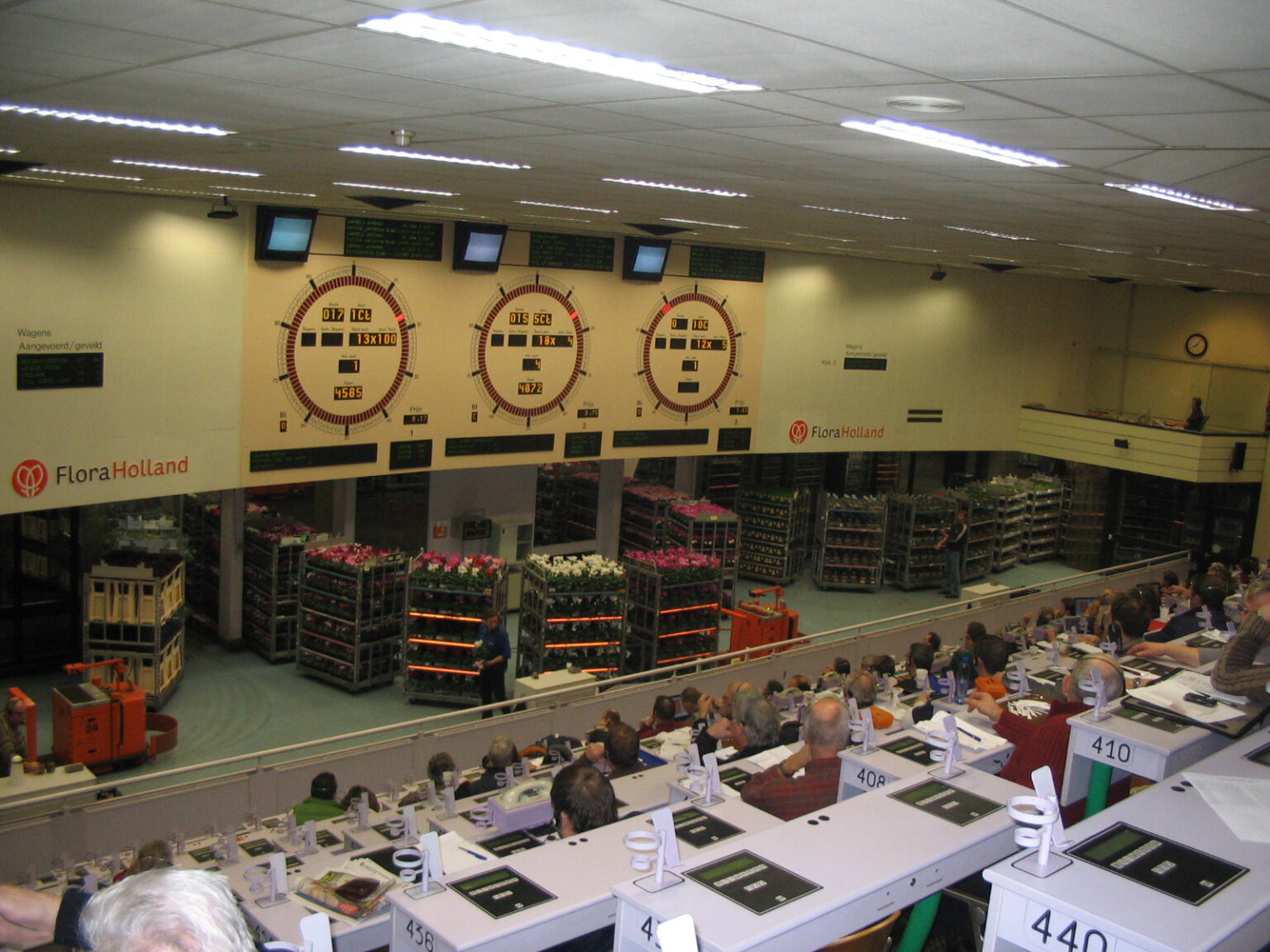 This is how the iconic Dutch flower auctions work