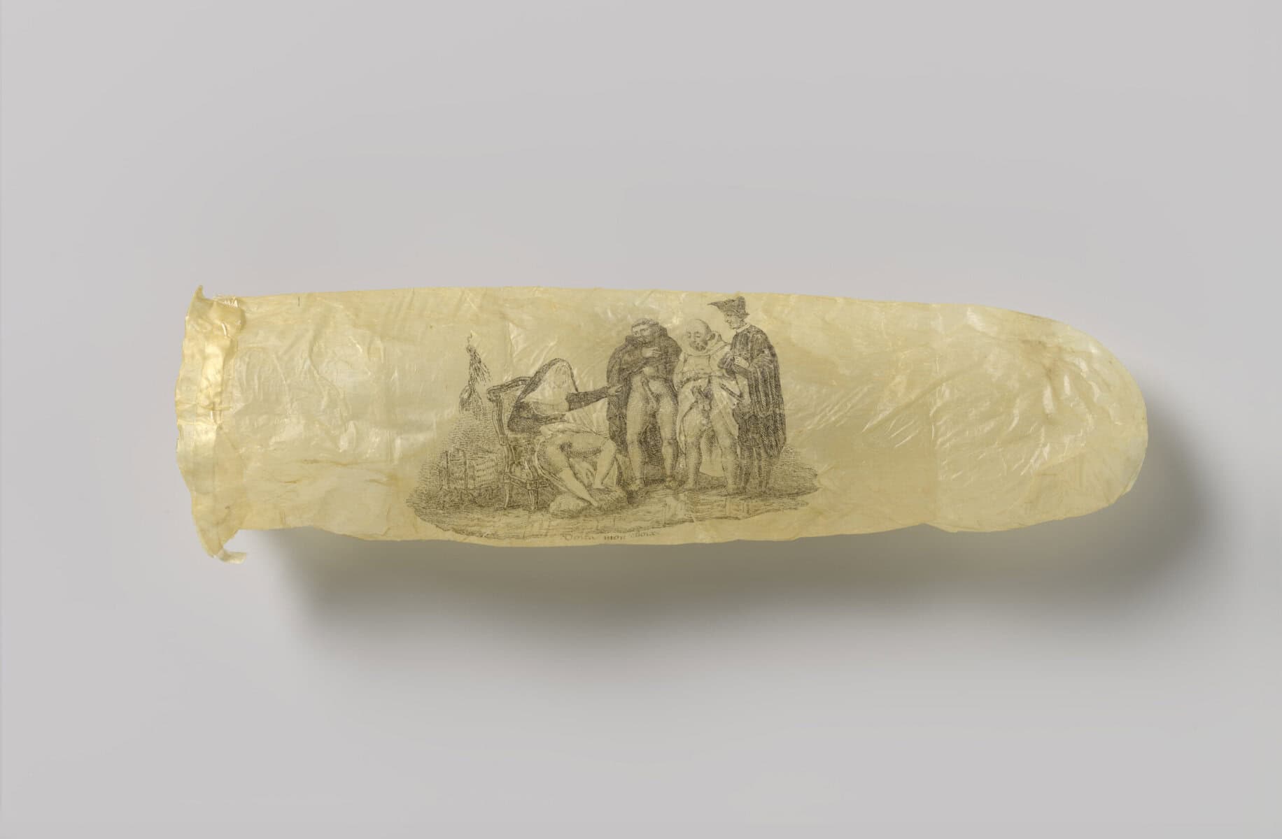 Rijksmuseum displays 200-year-old condom with erotic print