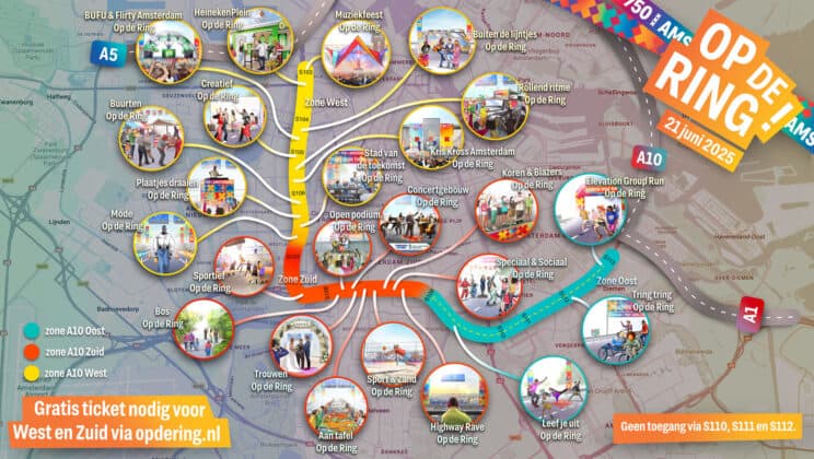 Amsterdam to shutdown A10 ring for festival celebrating 750th anniversary